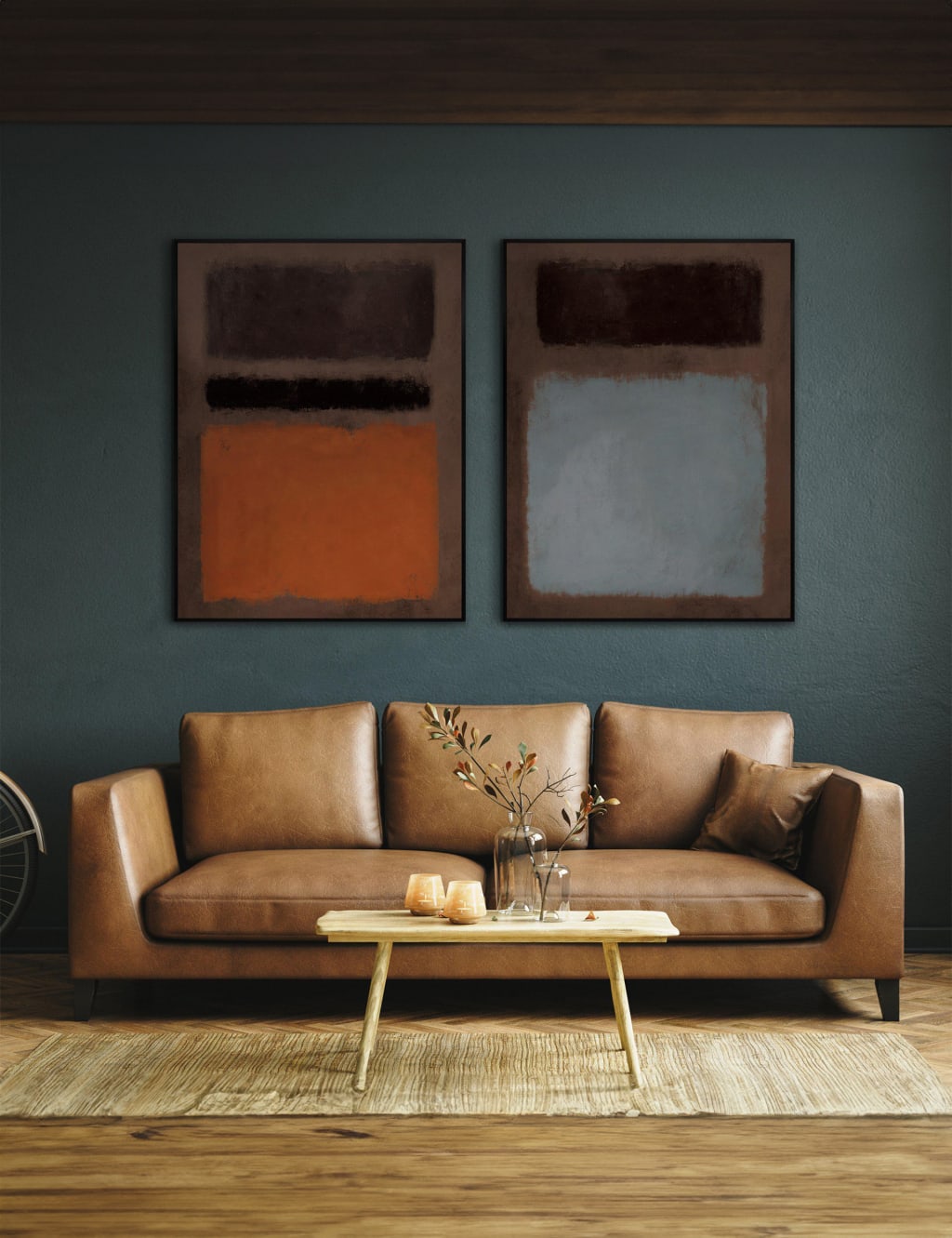 Set of 2 Reflecting Rectangle Framed Art | Gallery Home | M&S