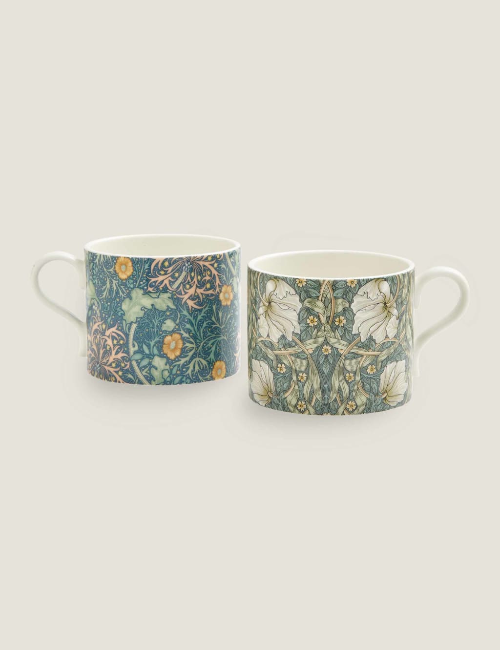 Set of 2 Seaweed Mugs | Morris & Co | M&S