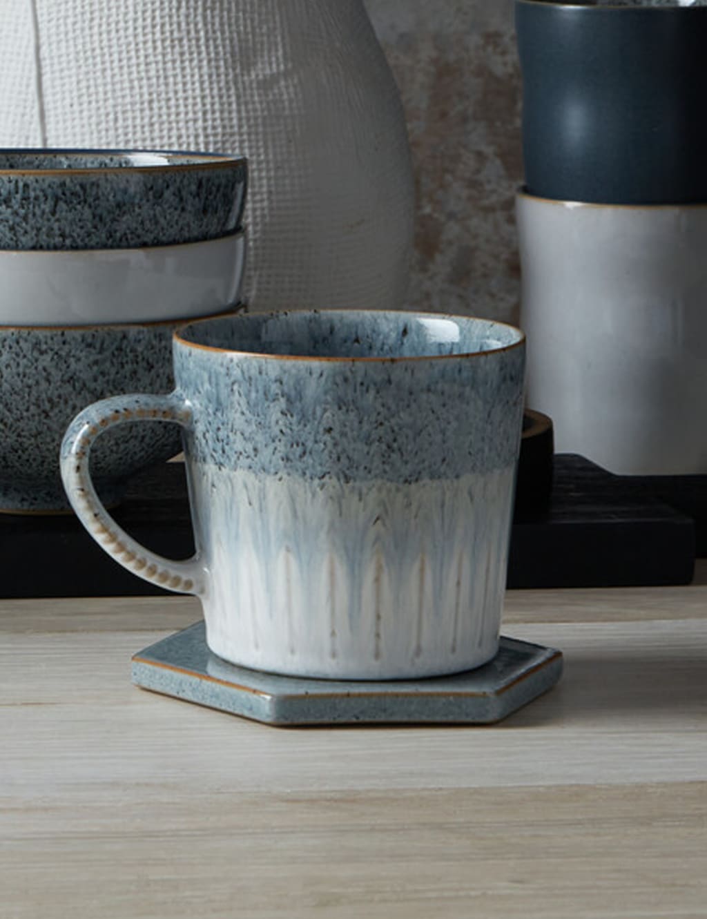 Set of 2 Studio Grey Accent Mugs | Denby | M&S
