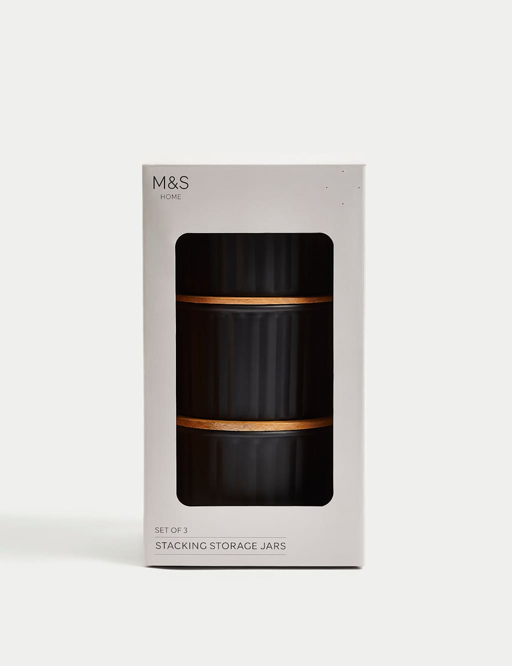 Set of 3 Round Storage Jars | M&S Collection | M&S