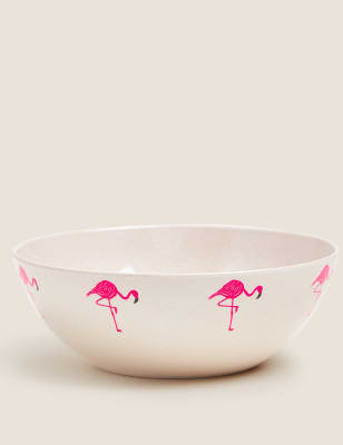 Set of 4 Flamingo Picnic Cereal Bowls | M&S