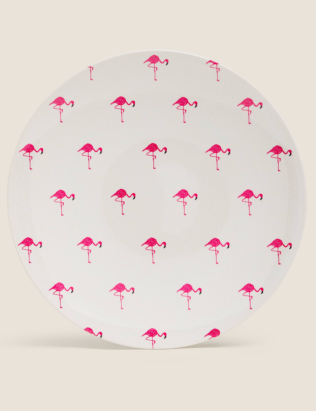 Set of 4 Flamingo Picnic Dinner Plates | M&S