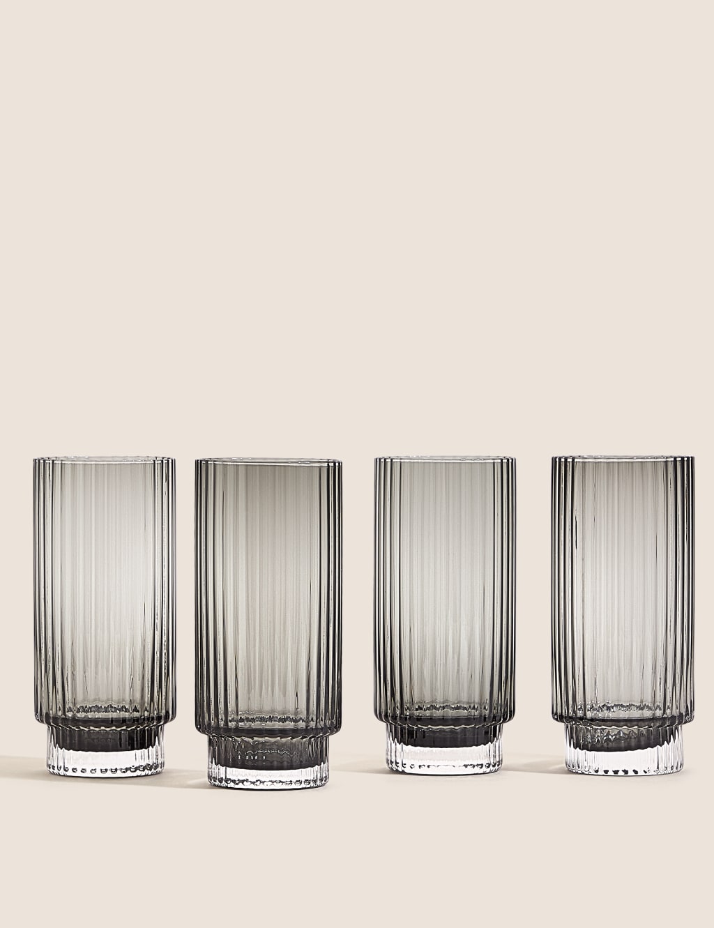 Set of 4 Handmade Celine Hi Ball Glasses | M&S Collection | M&S