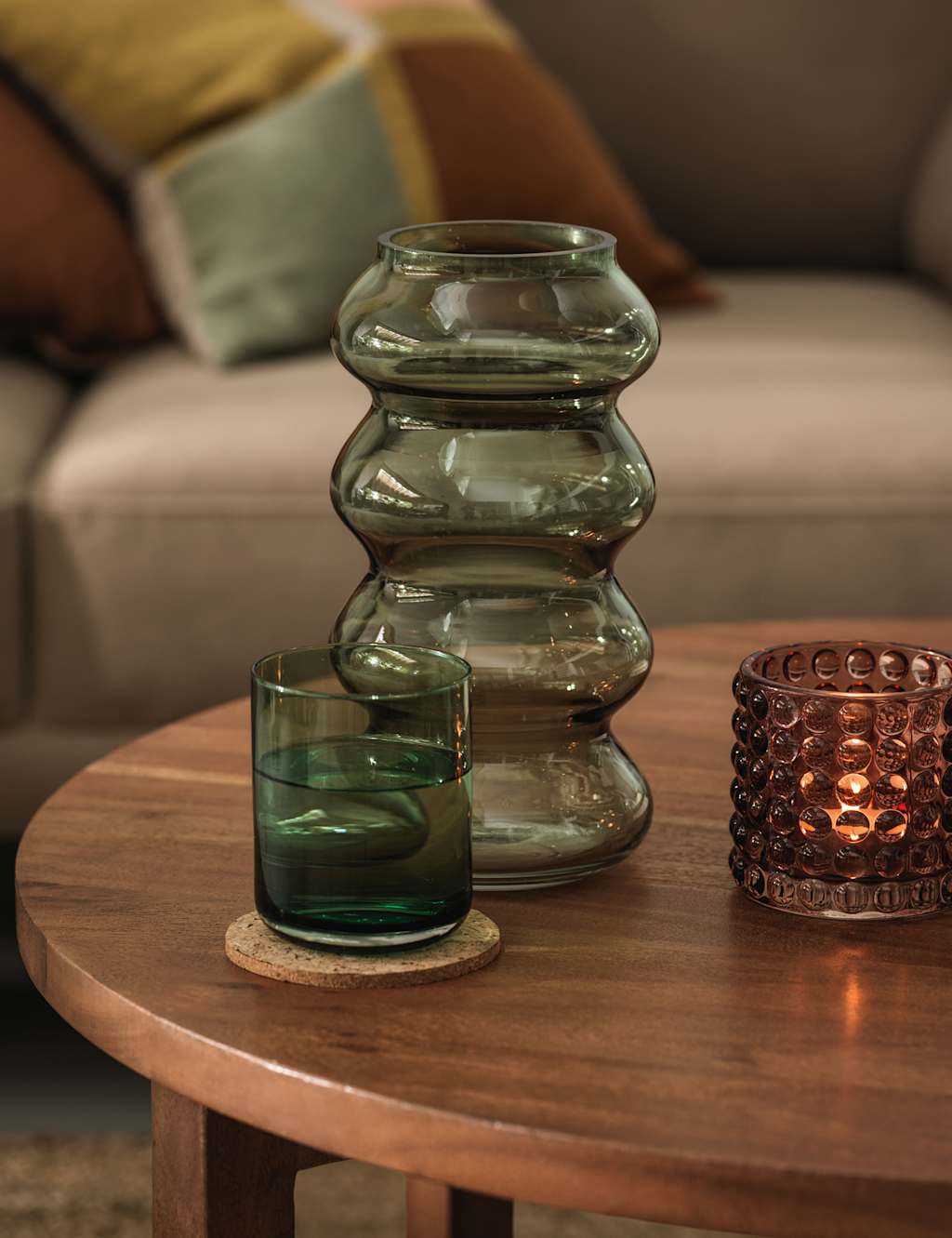 Set of 4 Round Cork Coasters | M&S Collection | M&S