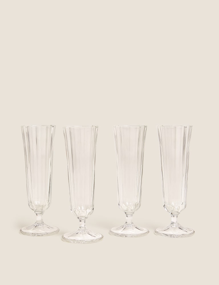Set of 4 Short Stem Flutes | M&S