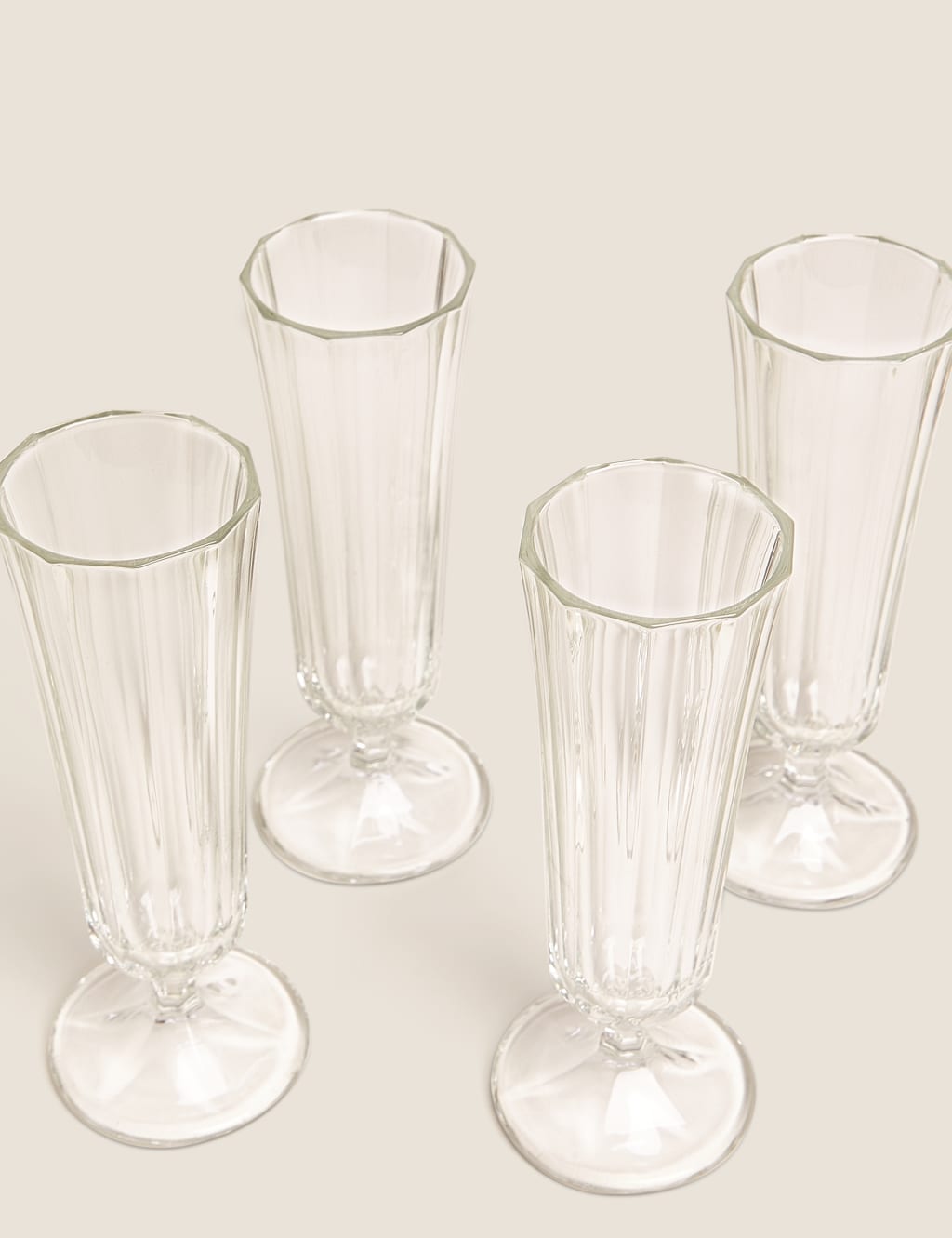 Set of 4 Short Stem Flutes | M&S