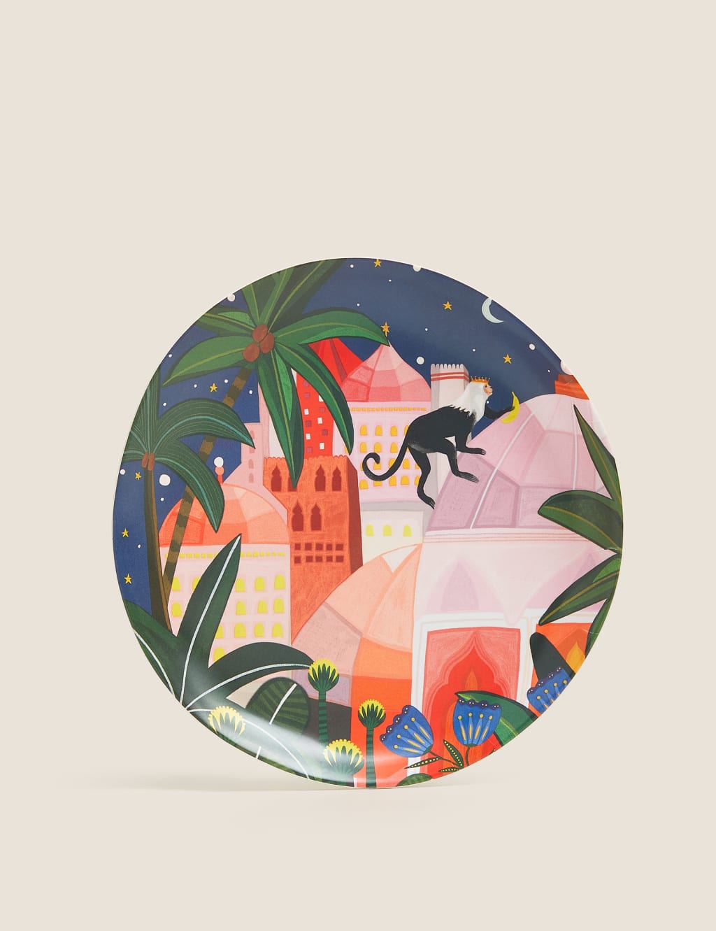 Set of 4 Tropical Jungle Picnic Side Plates | M&S