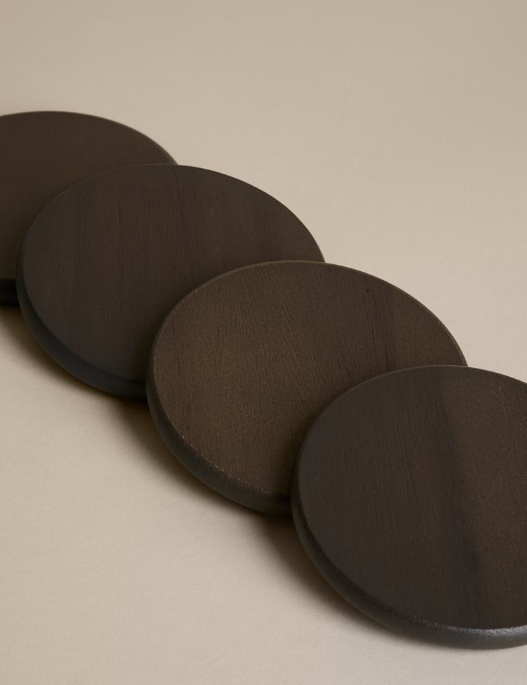 Set of 4 Wooden Coasters | M&S Collection | M&S