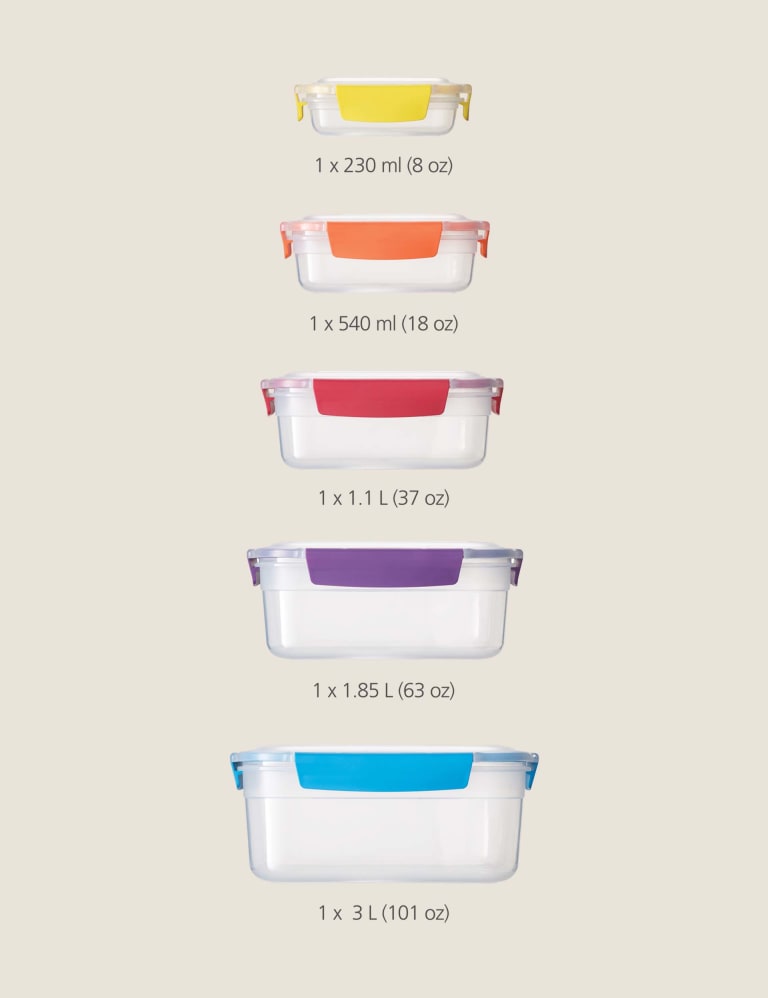 Set of 5 Nest Lock Storage Containers | Joseph Joseph | M&S