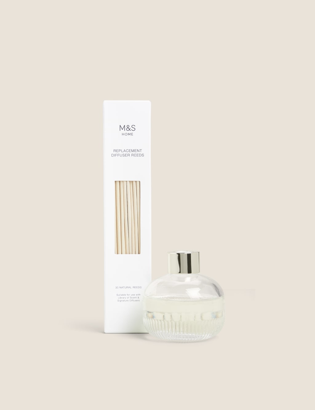 Set of 60 Natural Diffuser Reeds | M&S Collection | M&S