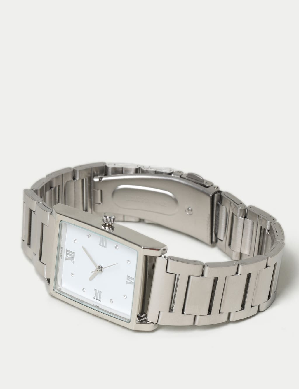 Silver Square Face Watch | M&S Collection | M&S
