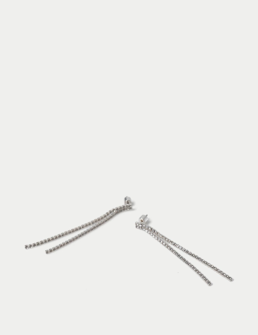 Silver Tone Cup Chain Duster Earrings | M&S Collection | M&S