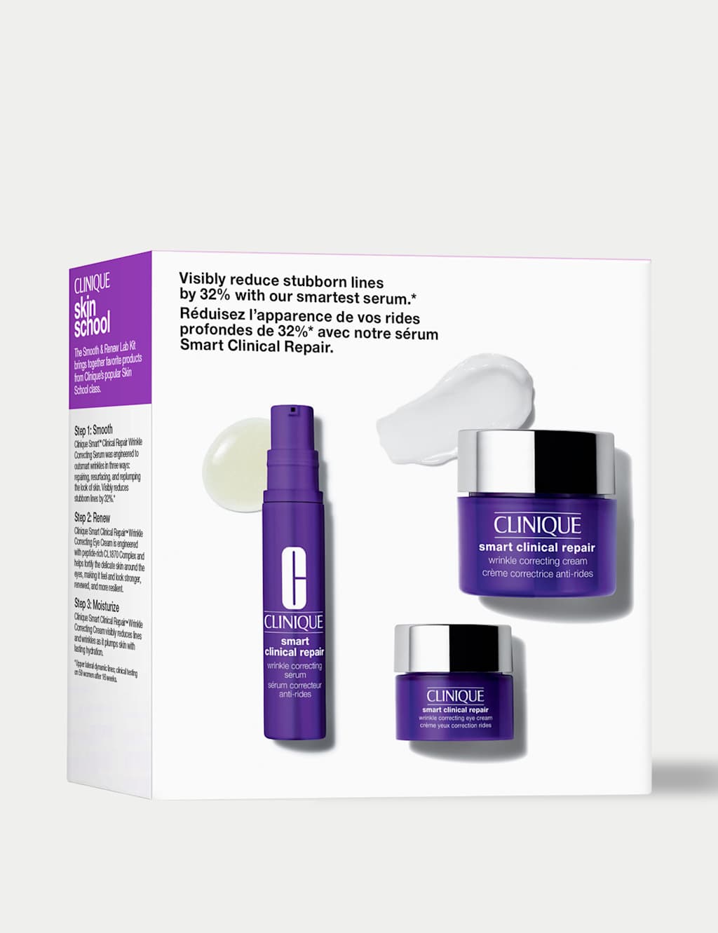 Skin School Supplies: Smooth + Renew Lab Gift Set | Clinique | M&S