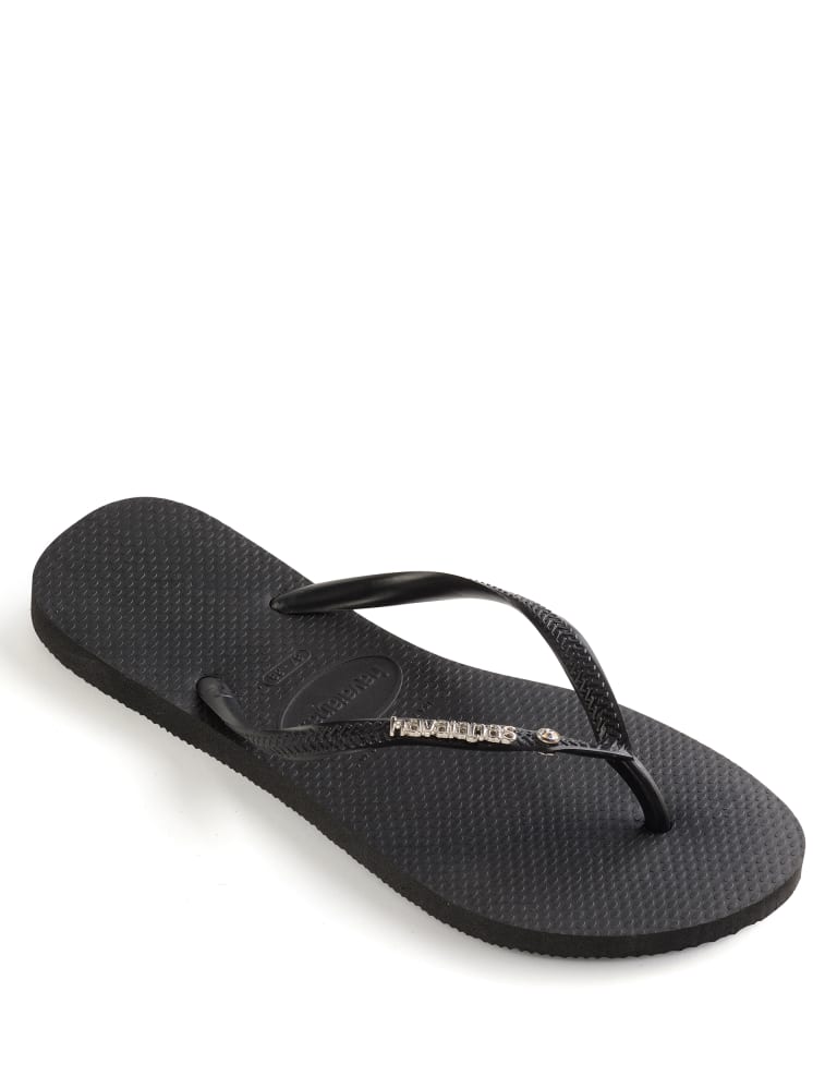 Slim Crystal Flip Flops | HAVAIANAS | M&S