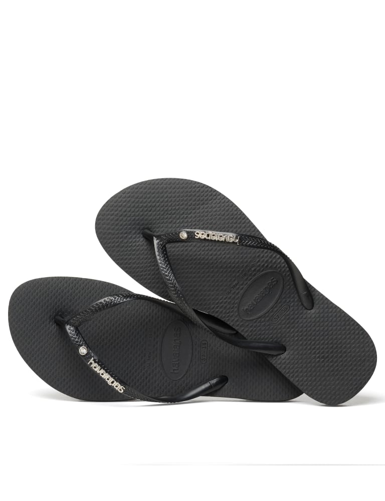 Slim Crystal Flip Flops | HAVAIANAS | M&S