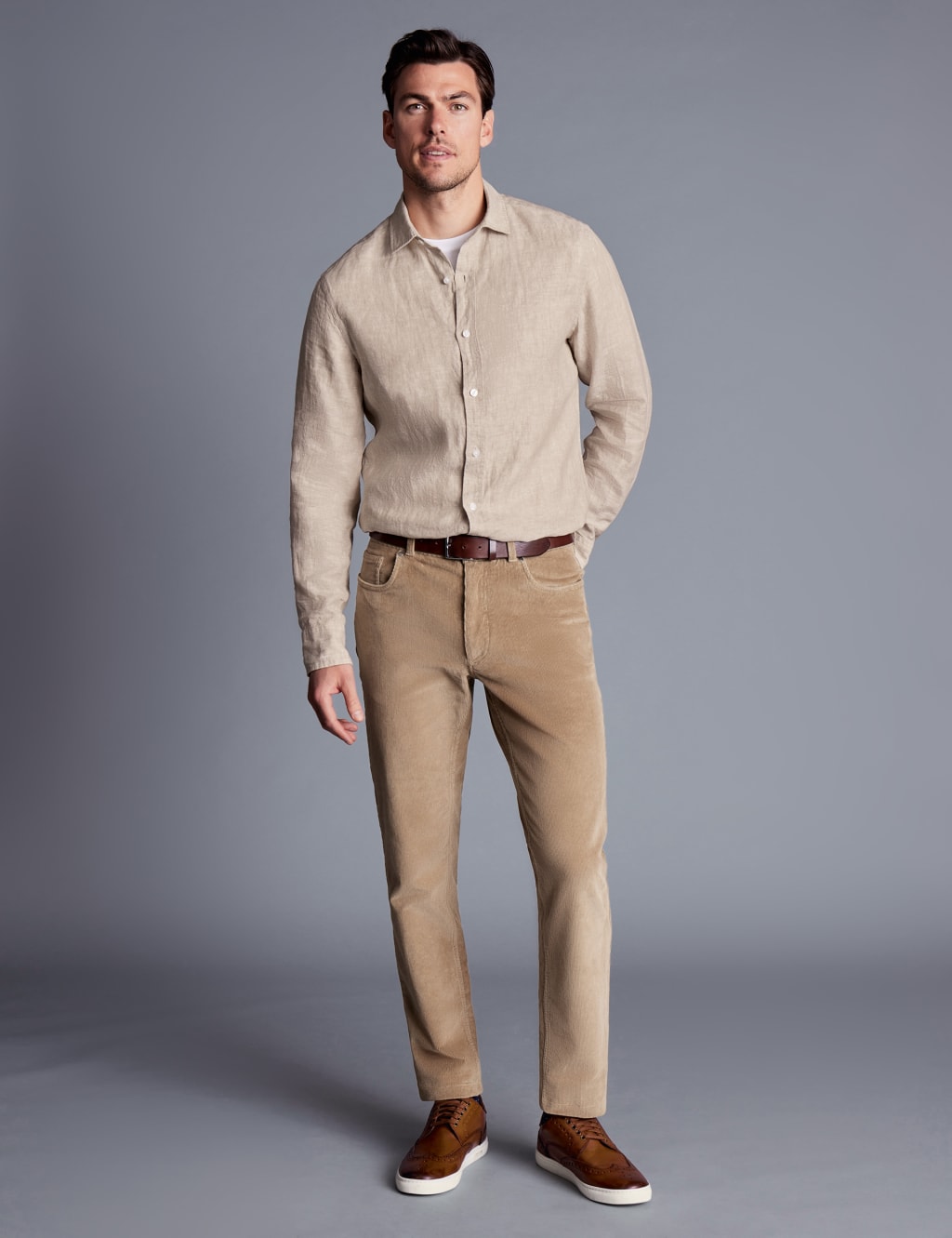 Slim Fit Corduroy 5 Pocket Jeans | Charles Tyrwhitt | M&S