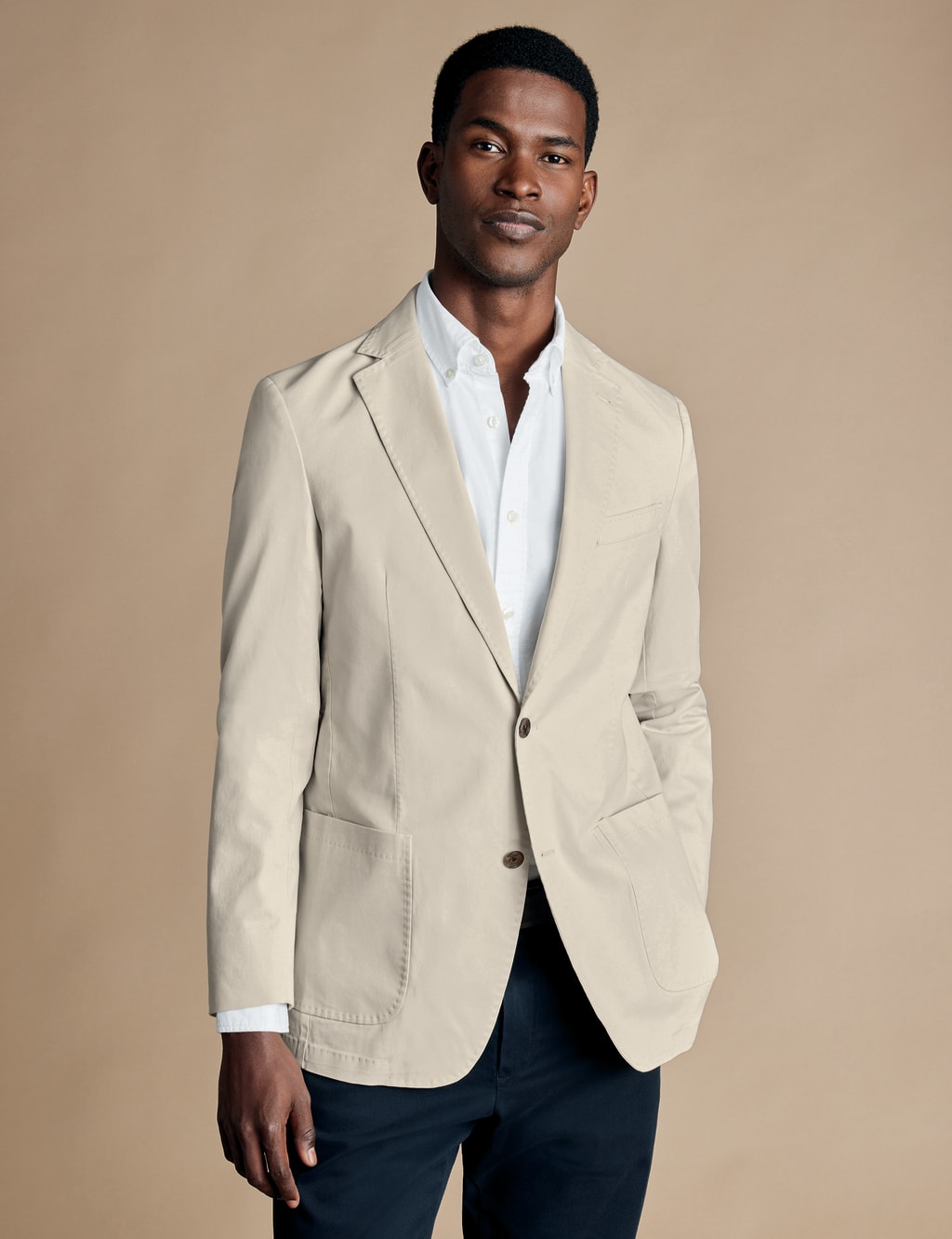 Slim Fit Cotton Rich Stretch Jacket | Charles Tyrwhitt | M&S