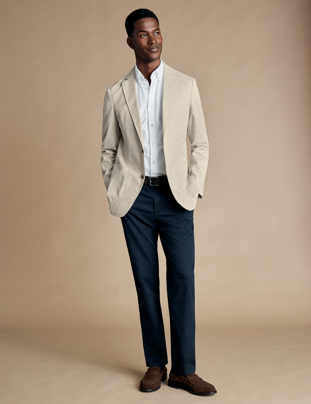 Slim Fit Cotton Rich Stretch Jacket | Charles Tyrwhitt | M&S