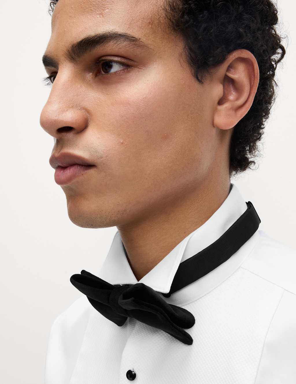 Slim Fit Easy Iron Pure Cotton Dinner Shirt | M&S SARTORIAL | M&S