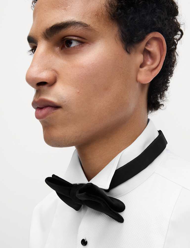 Slim Fit Easy Iron Pure Cotton Dinner Shirt | M&S SARTORIAL | M&S