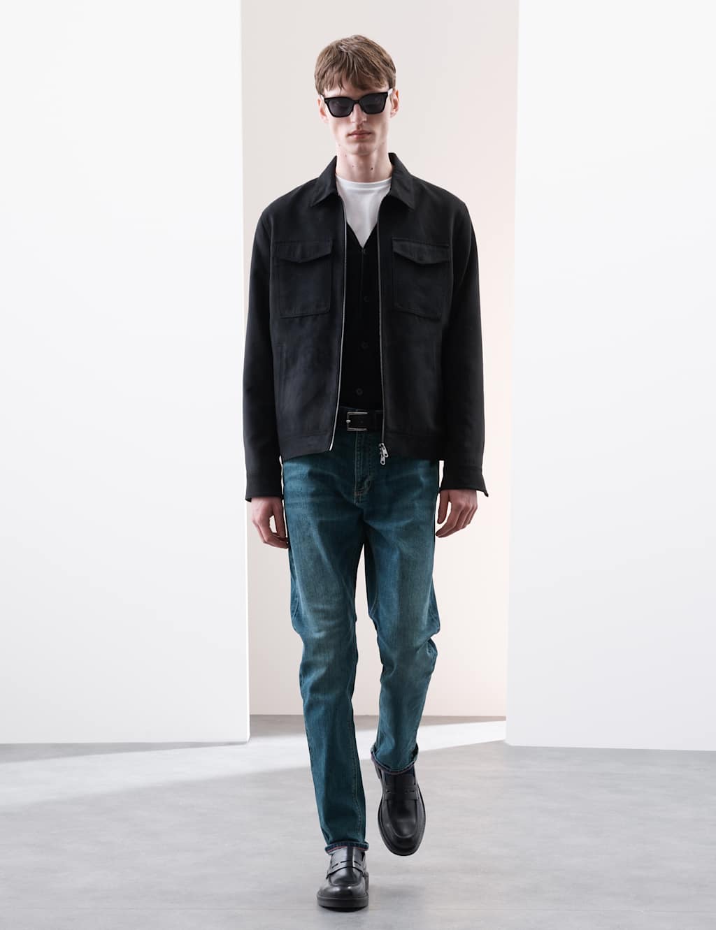 Slim Fit Japanese Selvedge Stretch Jeans | Autograph | M&S