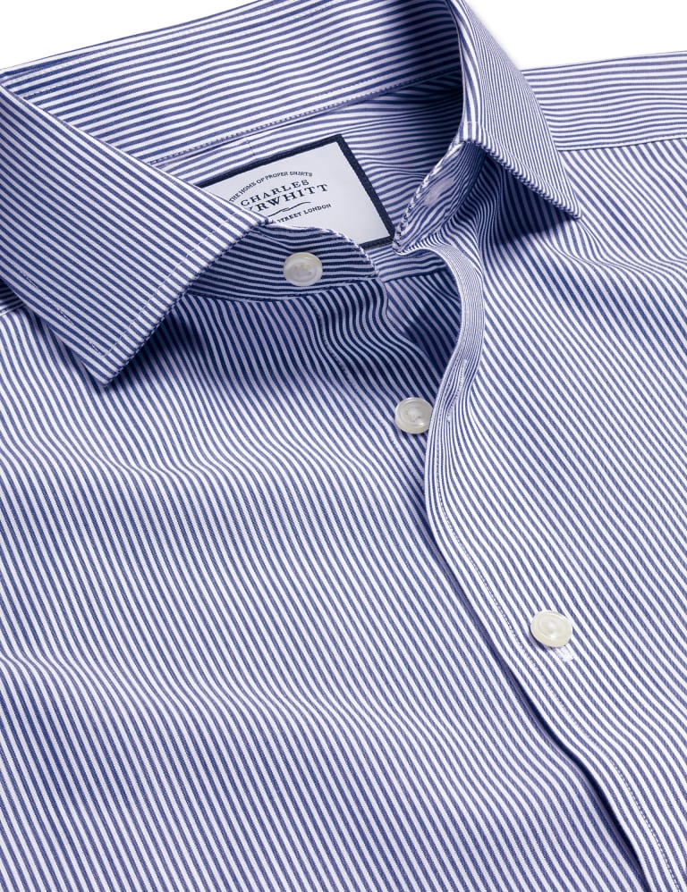 Slim Fit Non Iron Pure Cotton Striped Shirt | Charles Tyrwhitt | M&S