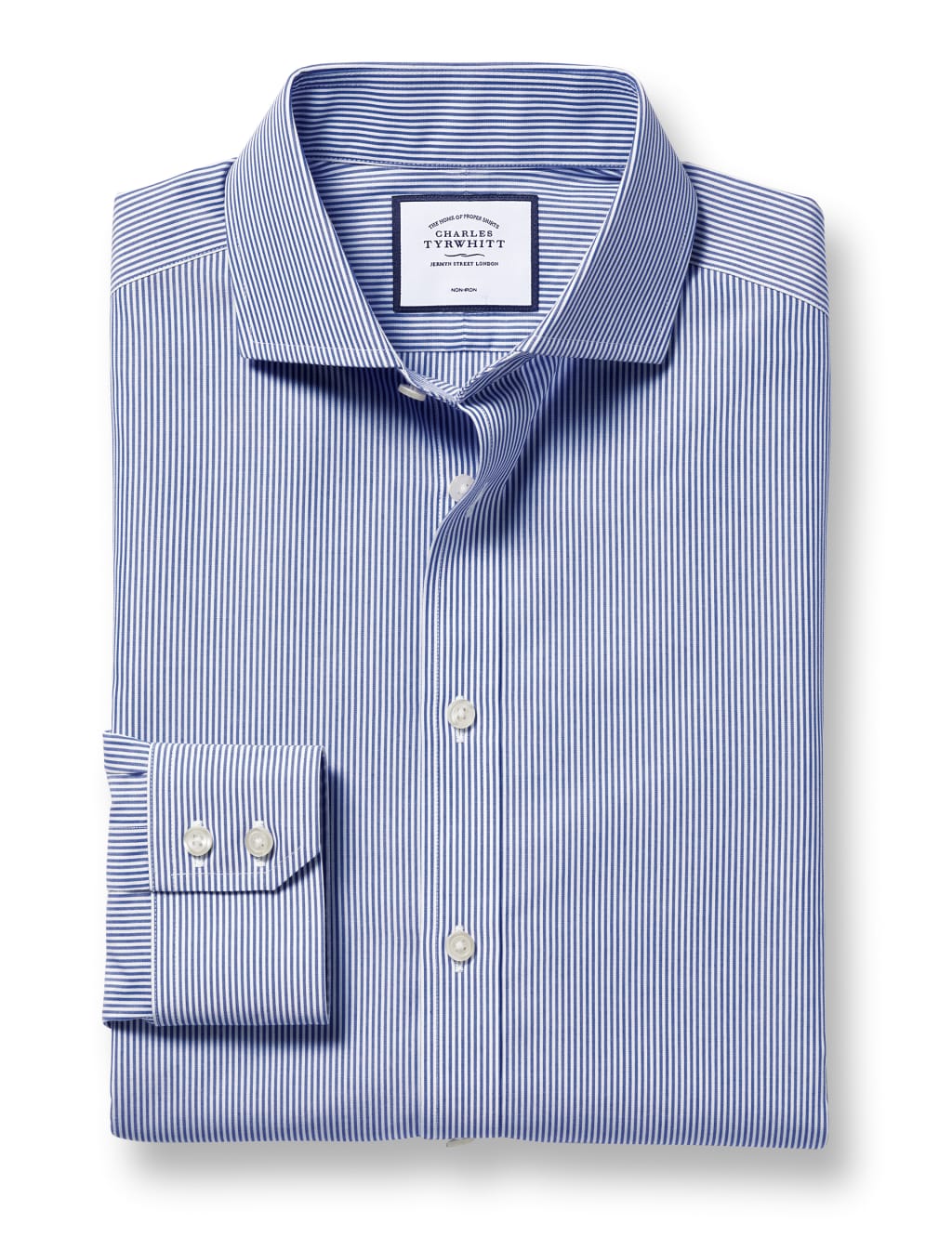 Slim Fit Non Iron Pure Cotton Striped Shirt | Charles Tyrwhitt | M&S