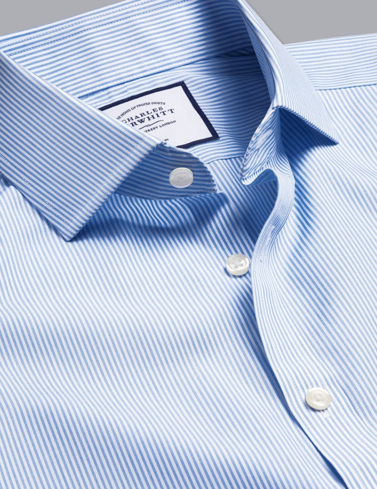 Slim Fit Non Iron Pure Cotton Striped Shirt | Charles Tyrwhitt | M&S