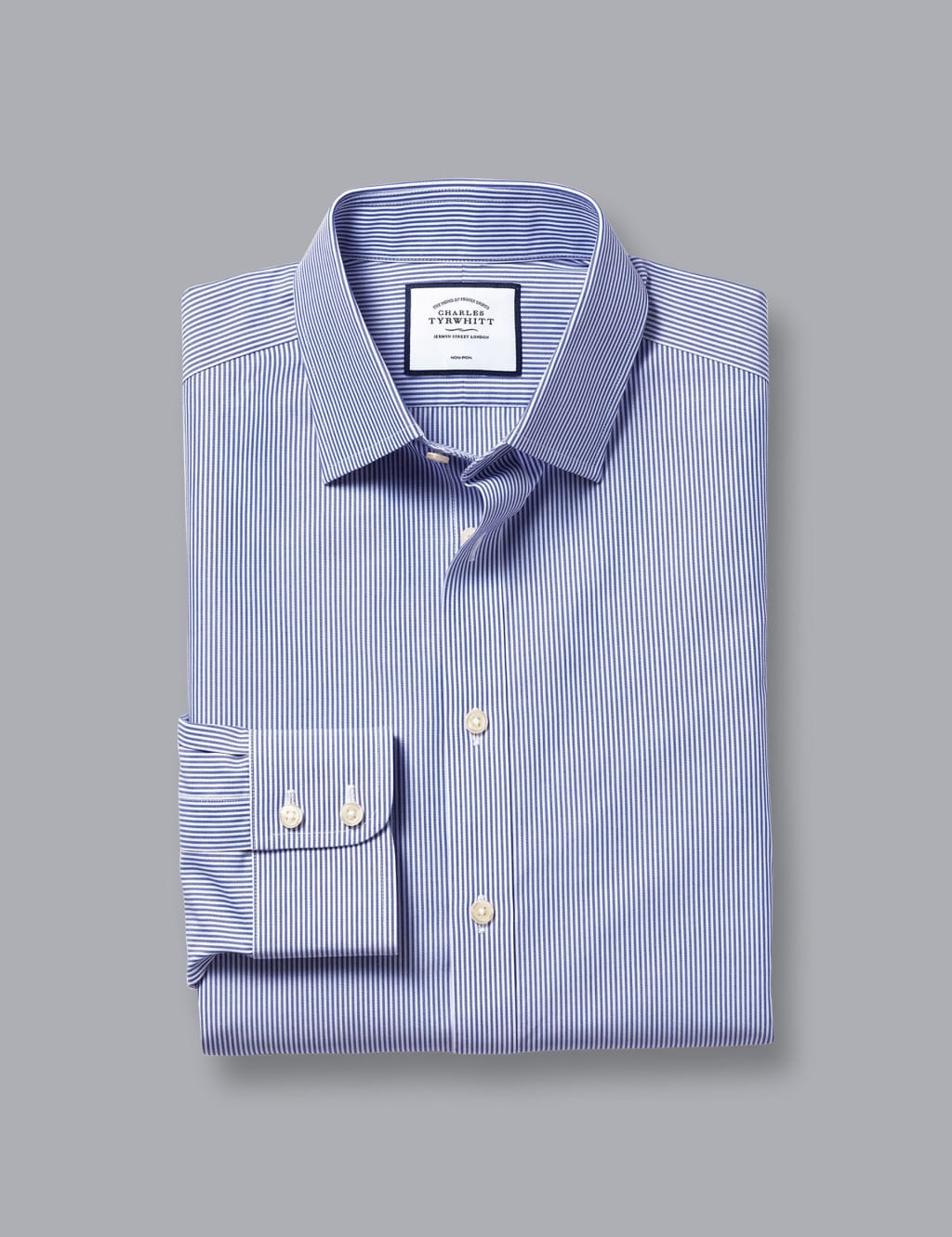 Slim Fit Non Iron Pure Cotton Striped Shirt | Charles Tyrwhitt | M&S