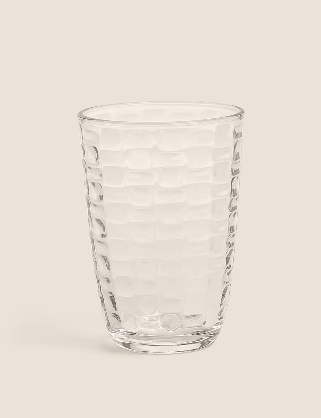 Squares Textured Highball Glass | M&S