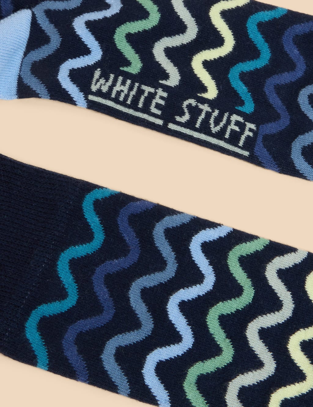 Squiggle Wave Cotton Rich Socks | White Stuff | M&S