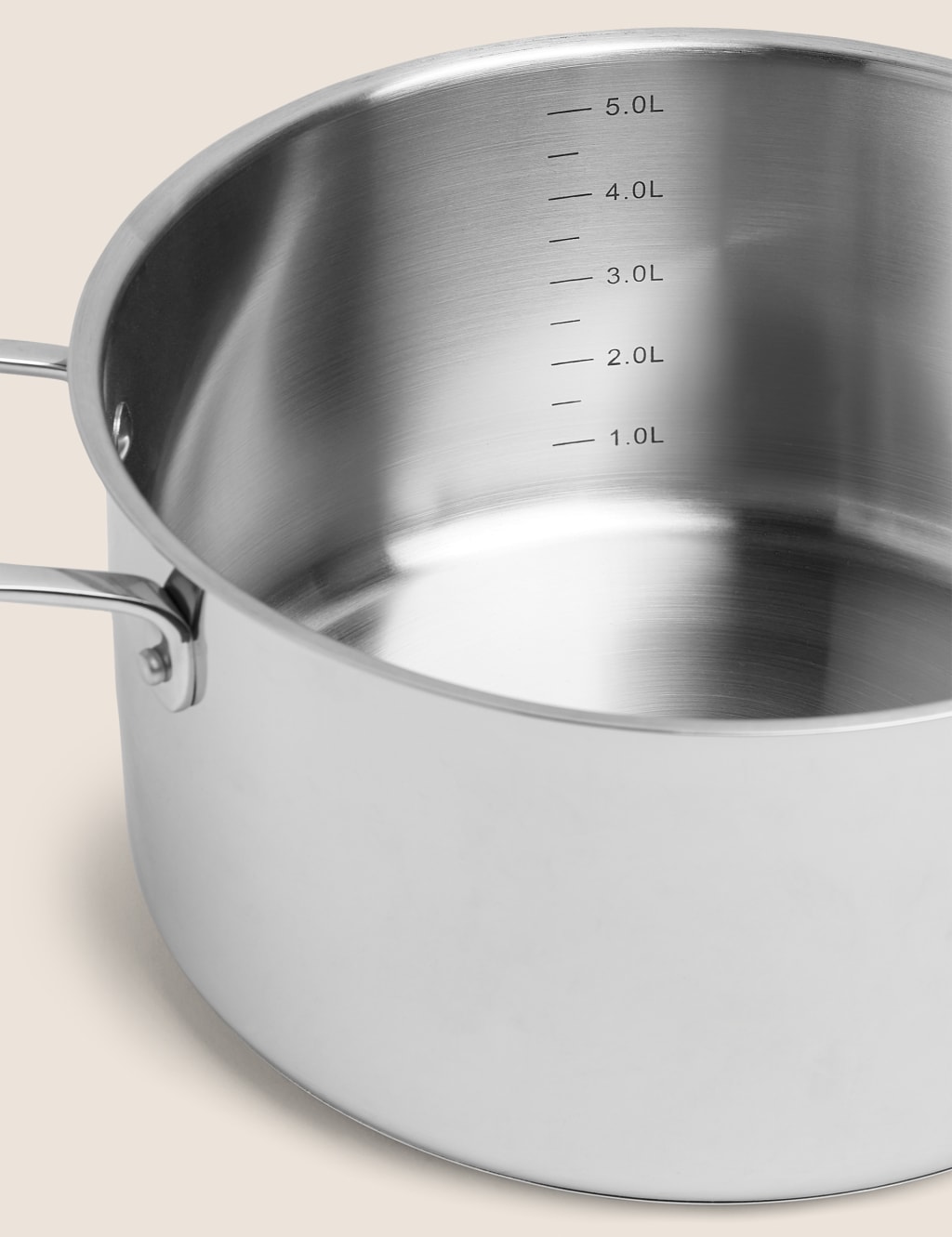 Stainless Steel 24cm Medium Stock Pot | M&S Collection | M&S
