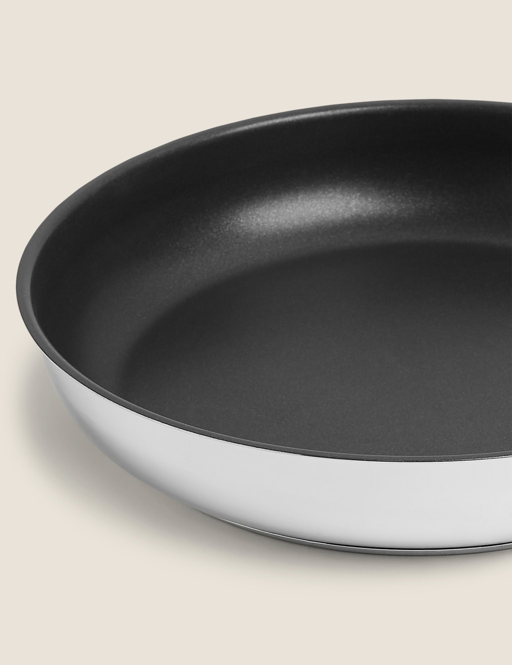 Stainless Steel 28cm Large Frying Pan | M&S Collection | M&S