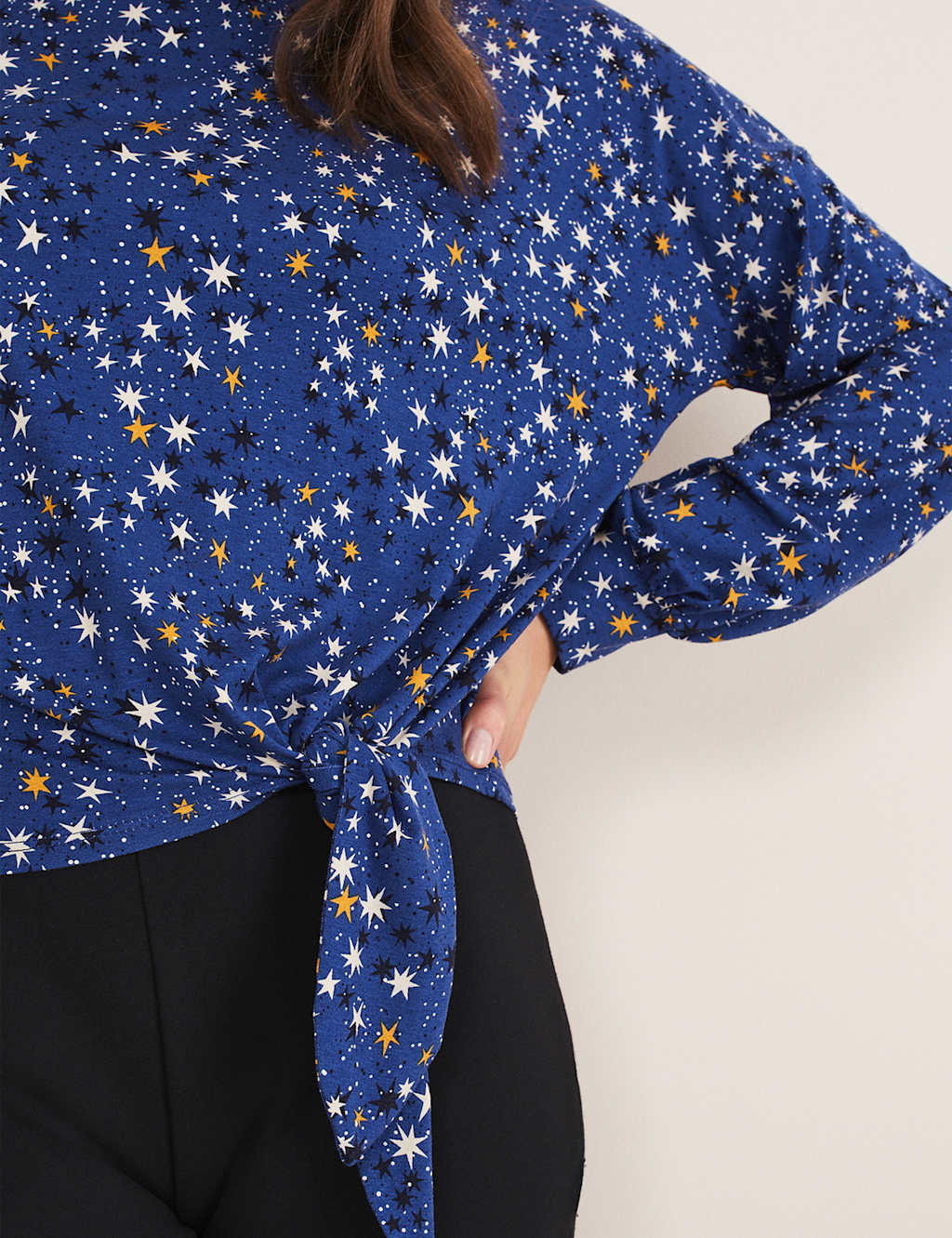 Star Print Round Neck Top | Phase Eight | M&S