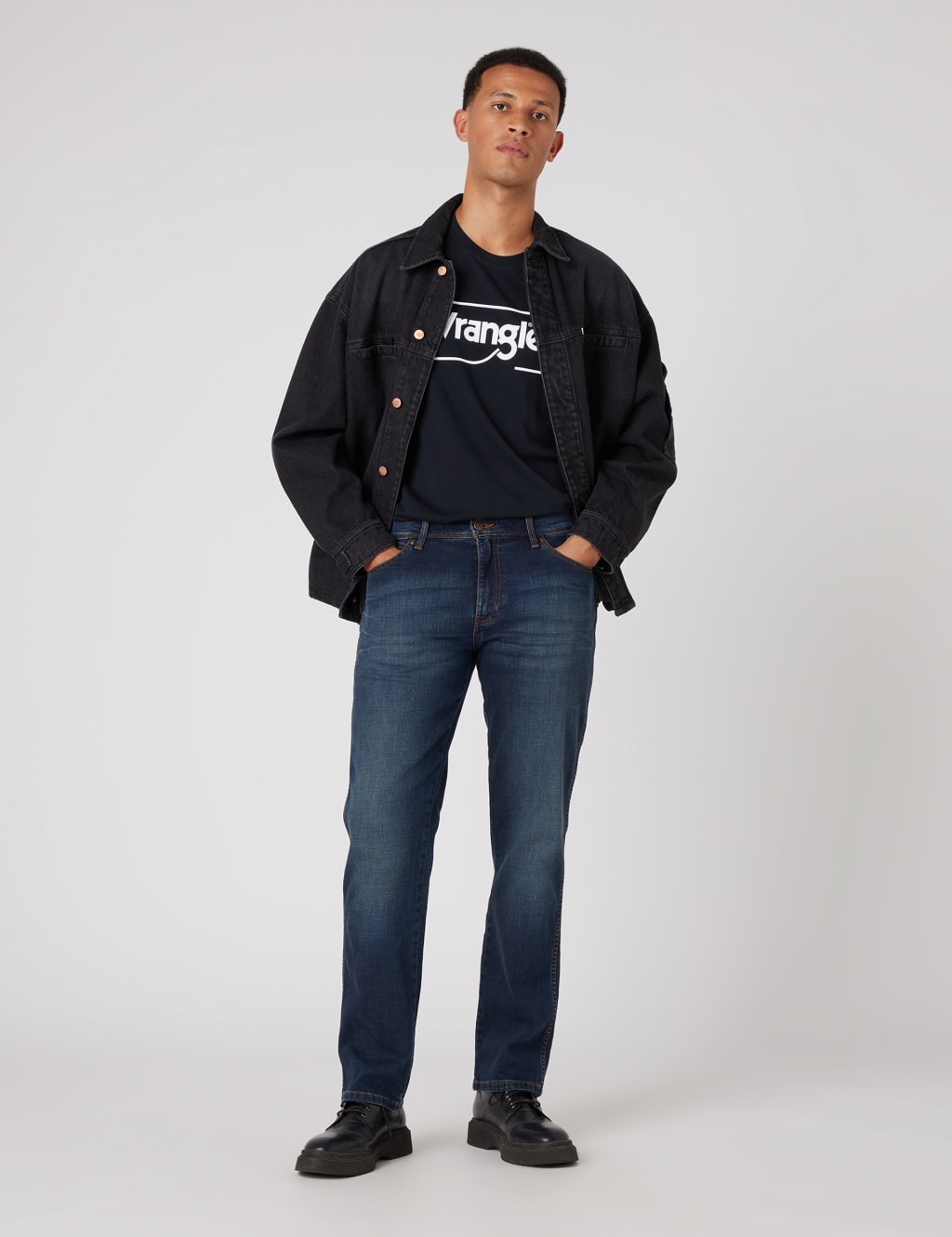 Straight Fit 5 Pocket Jeans | Wrangler | M&S