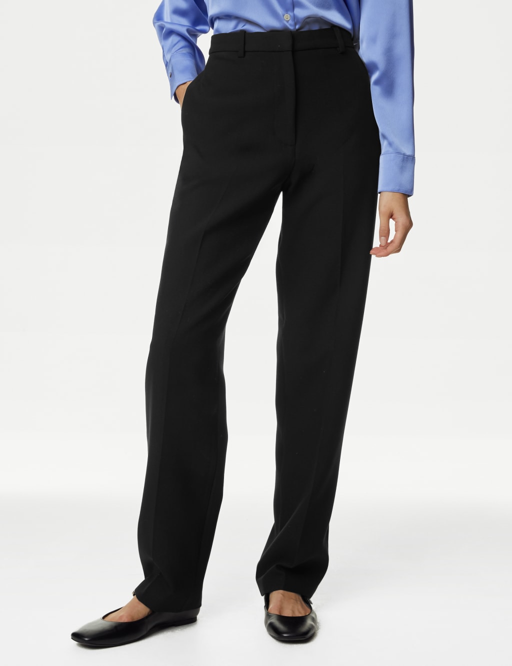 Straight Leg Trousers | M&S Collection | M&S