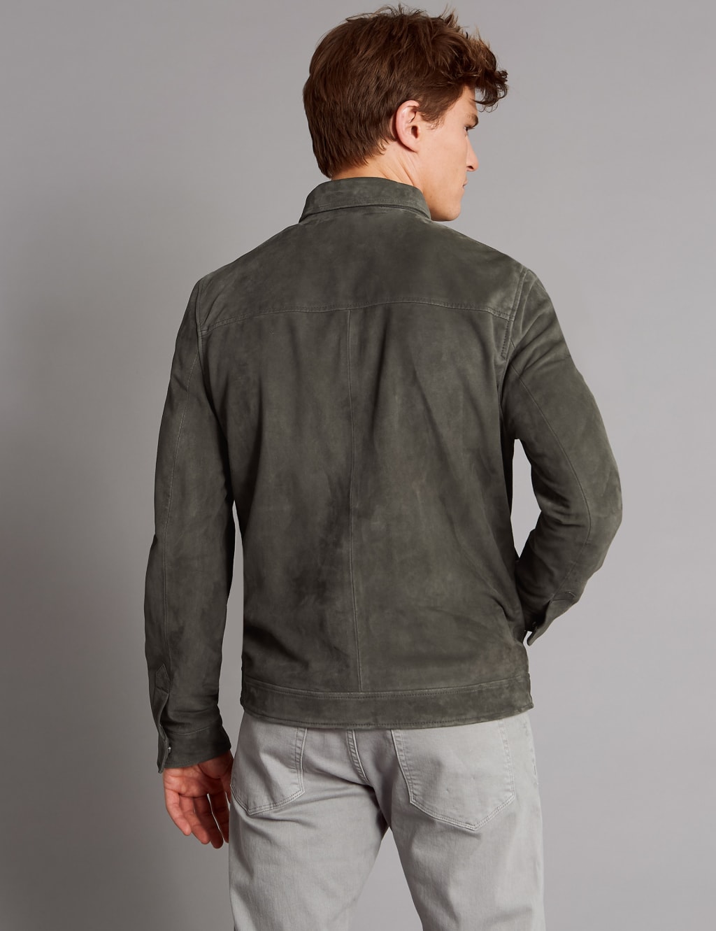 Suede Harrington Jacket | Autograph | M&S