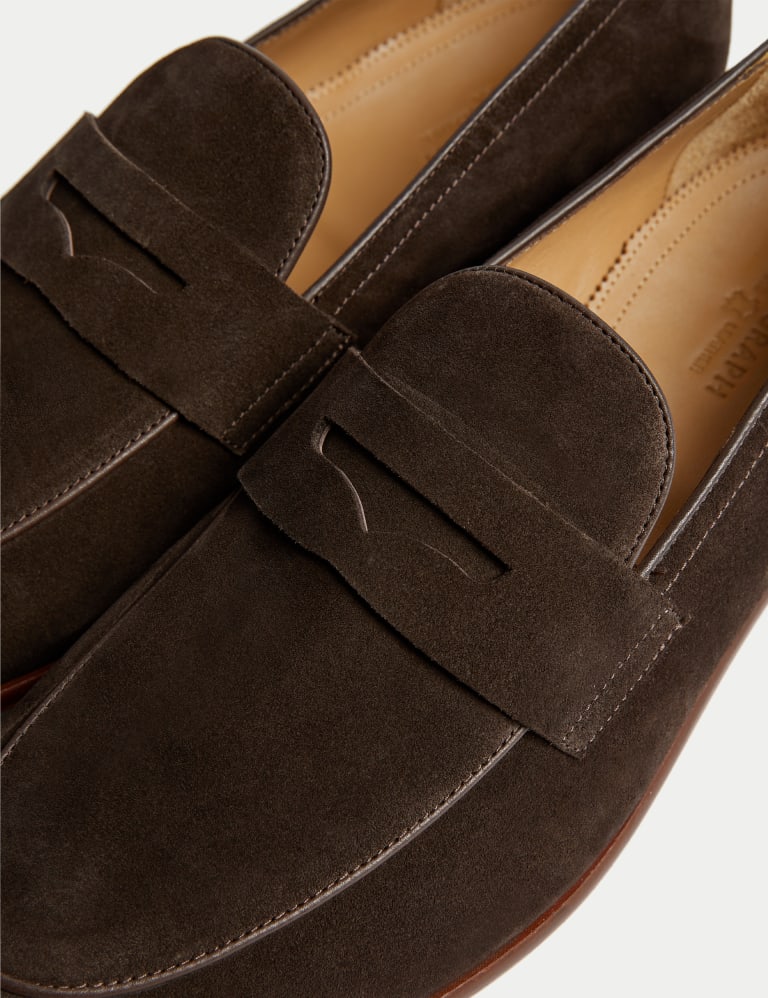 Suede Slip-On Loafers | Autograph | M&S