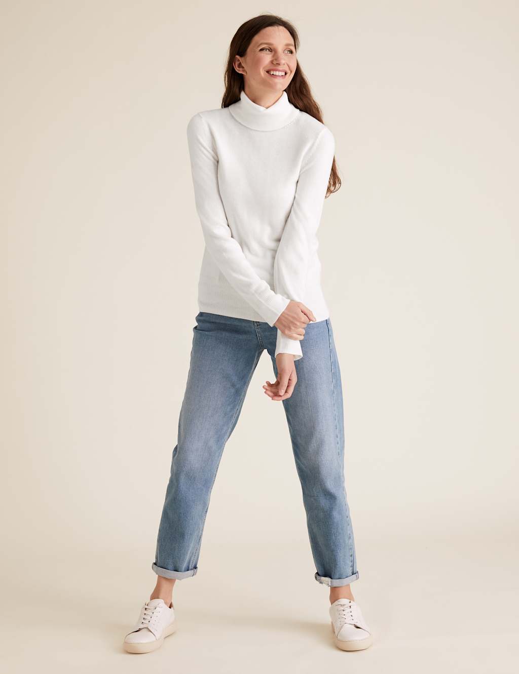 Supersoft Textured Roll Neck Jumper | M&S Collection | M&S
