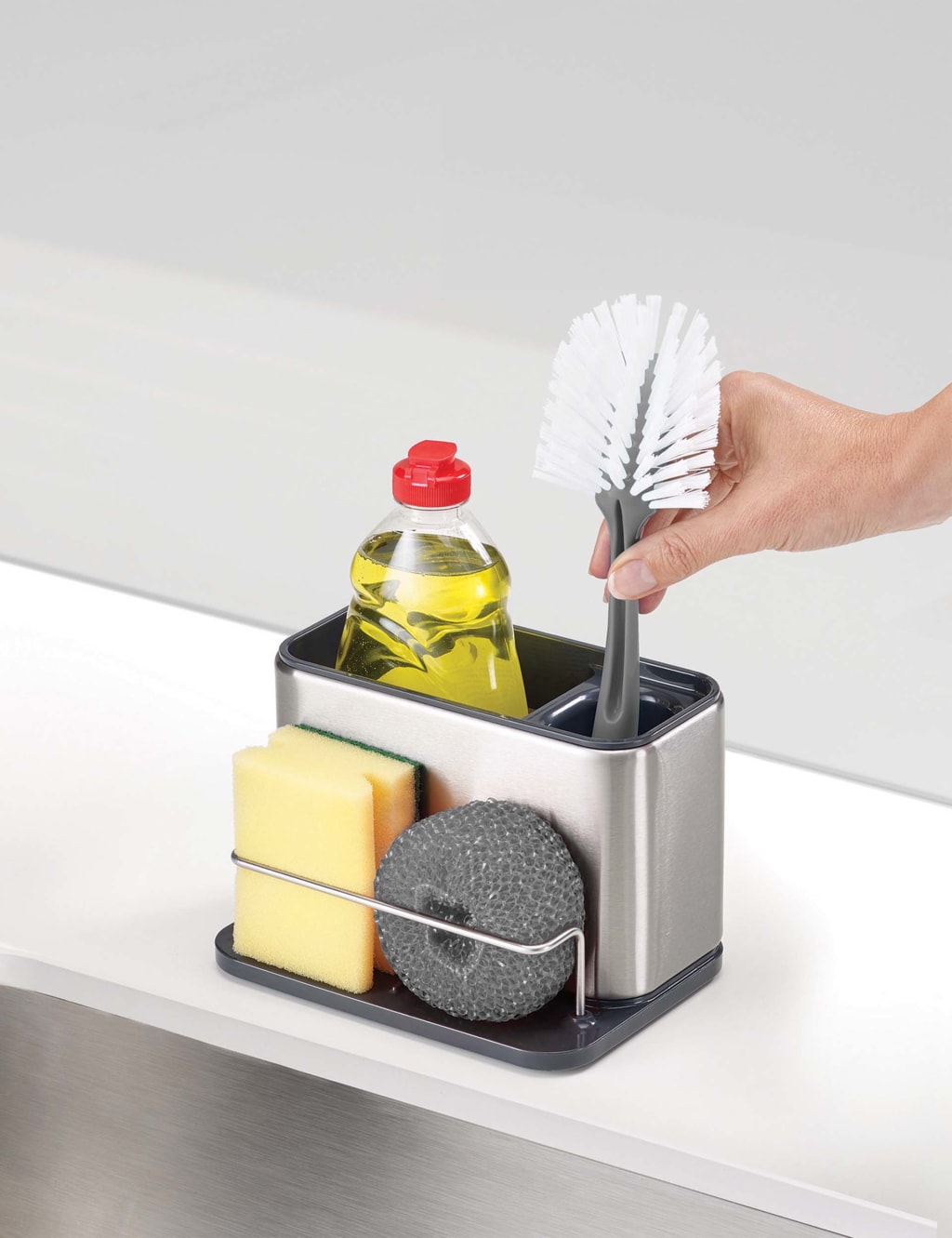 Surface™ Large Stainless-Steel Sink Tidy | Joseph Joseph | M&S