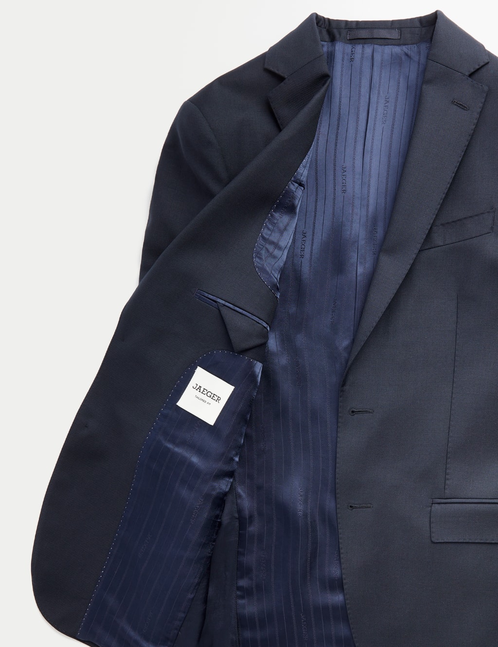 Tailored Fit Pure Wool Suit Jacket | JAEGER | M&S