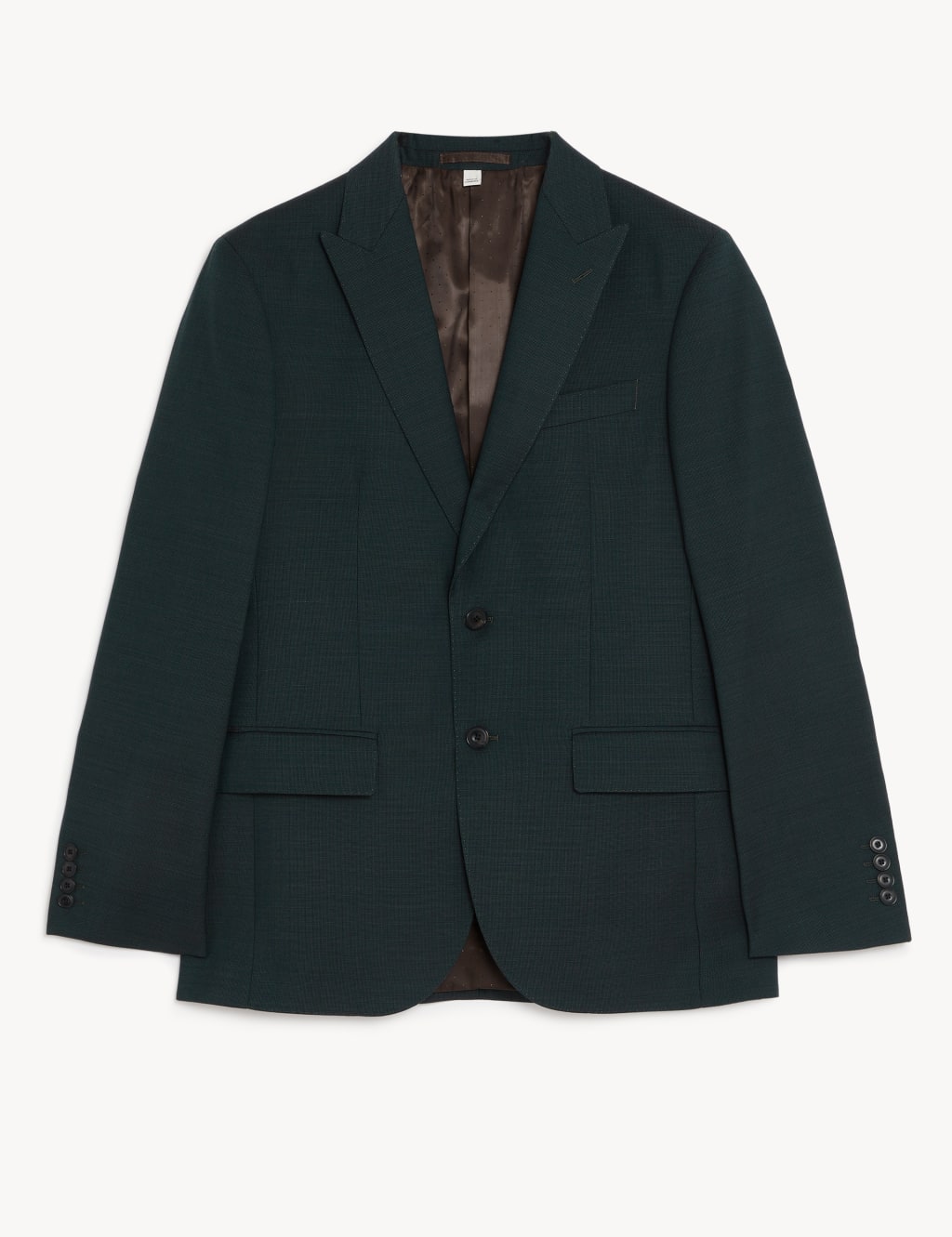Tailored Fit Pure Wool Textured Suit Jacket | Autograph | M&S