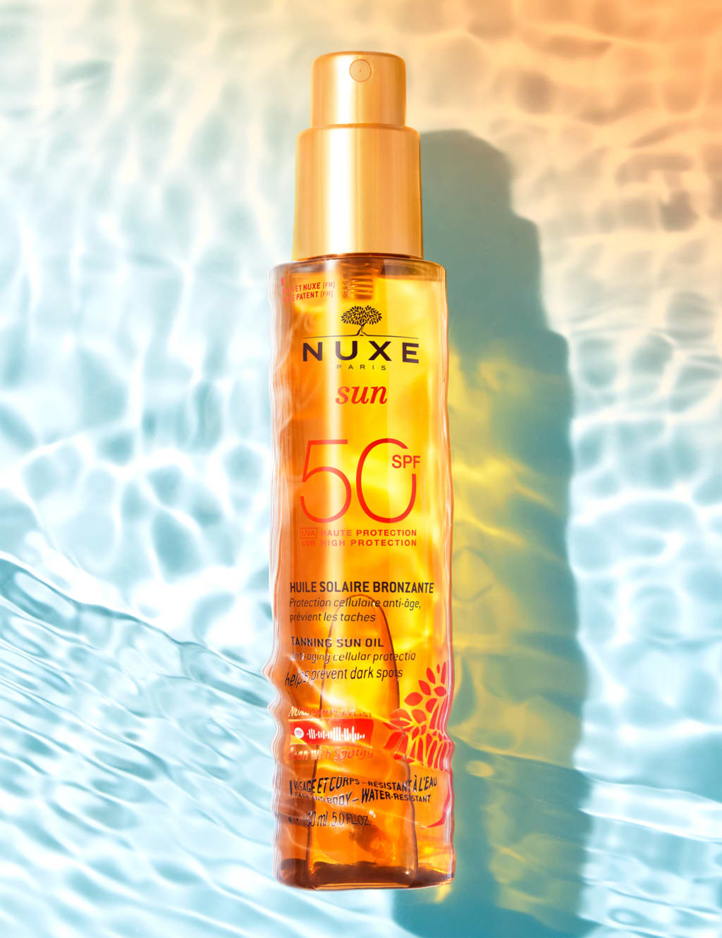 Tanning Sun Oil SPF50 High Protection Face & Body 150ml | NUXE | M&S