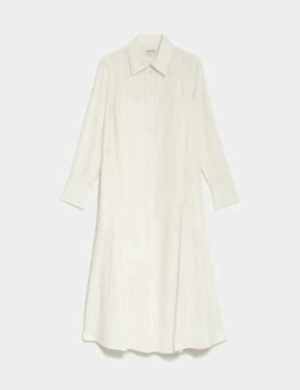 Textured Button Through Midi Shirt Dress | JAEGER | M&S