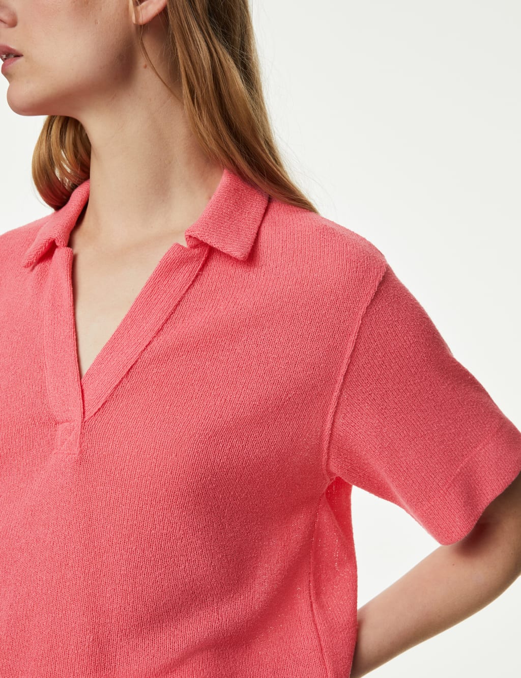 Textured Collared Top | M&S Collection | M&S