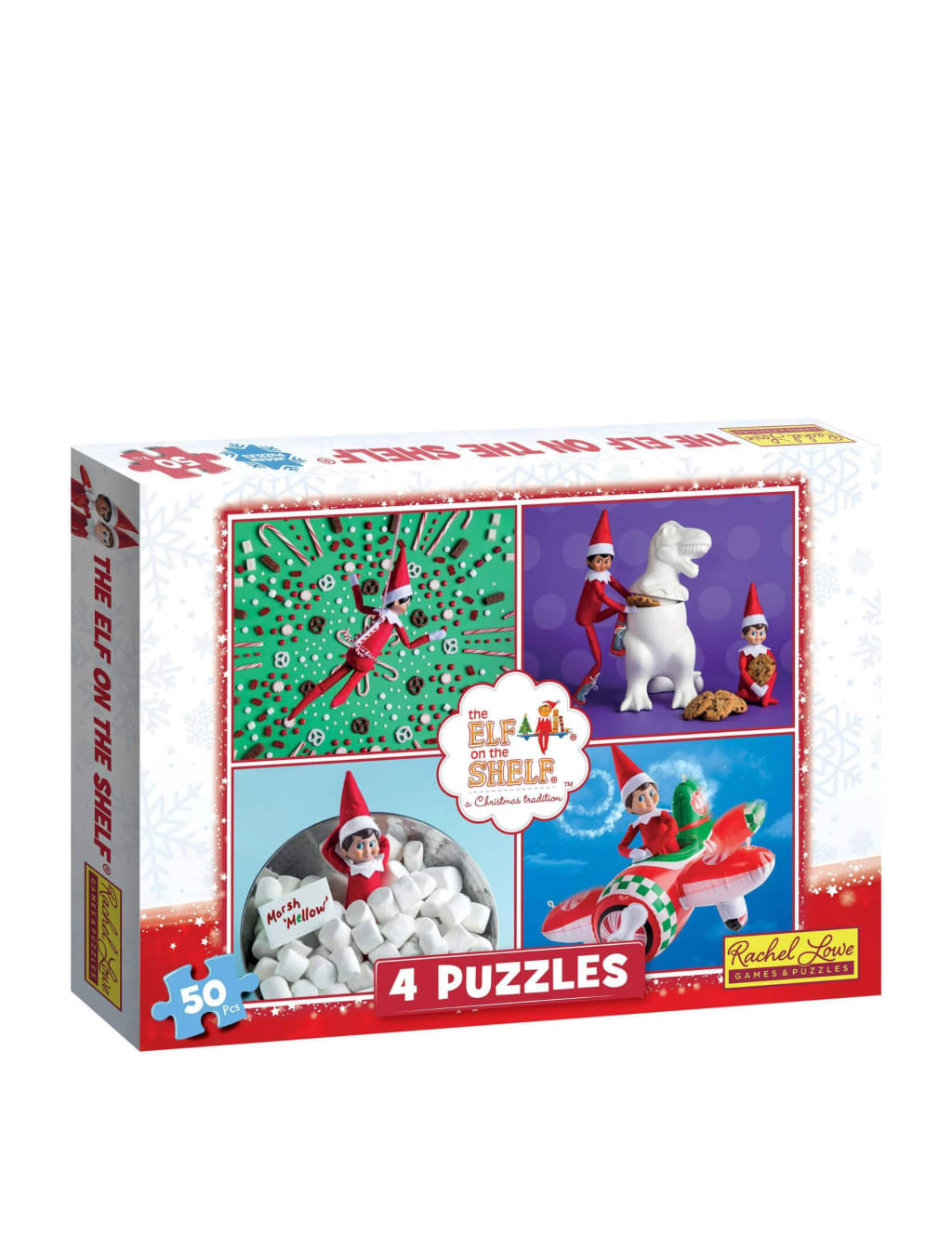 The Elf On The Shelf® 4 Pack 50 Piece Puzzles (+3 Yrs) | The Elf On The ...