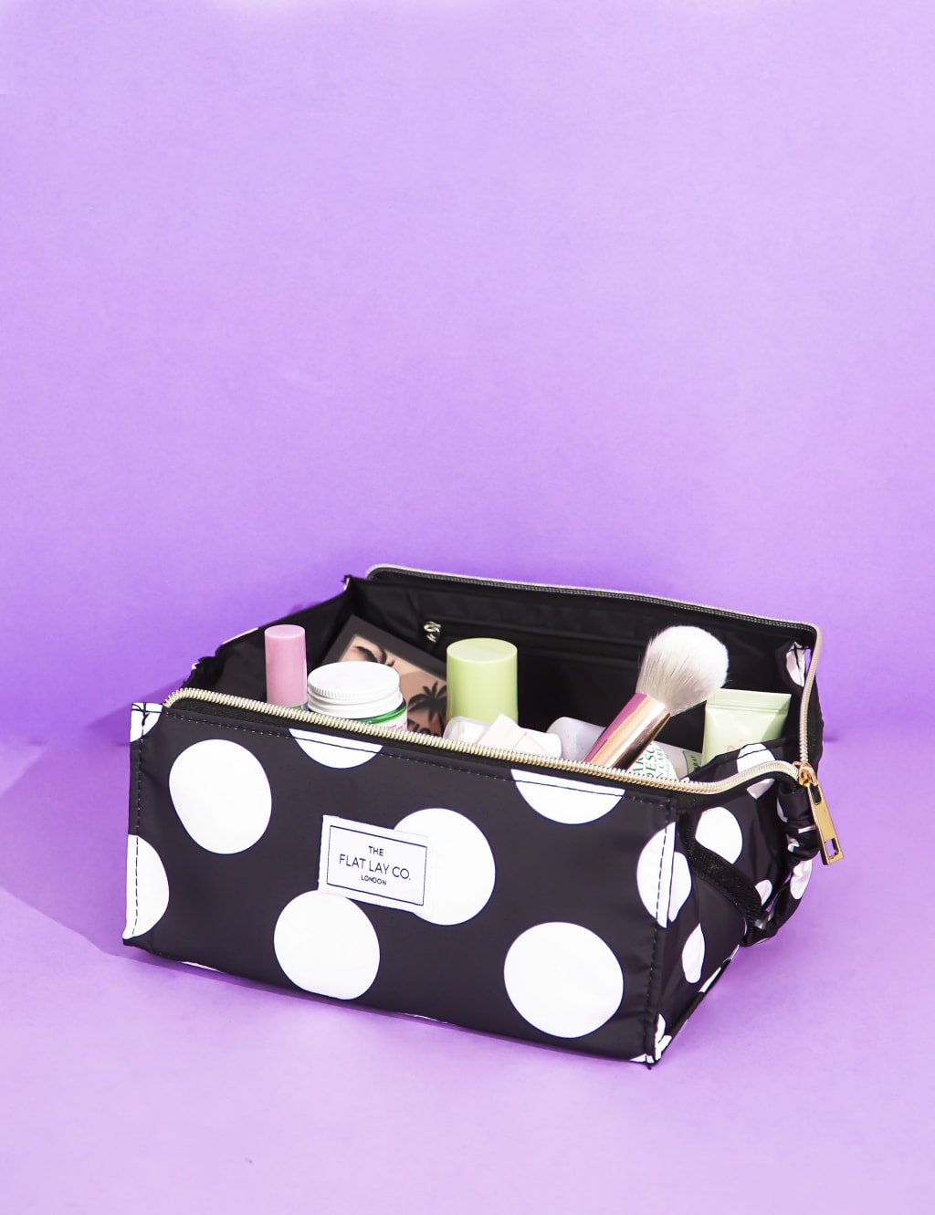 The Flat Lay Co. Makeup Box Bag in Double Spots | Flat Lay Co | M&S
