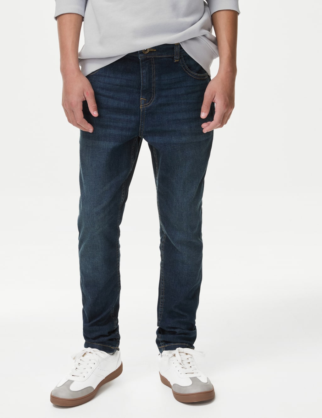 The Smith Skinny Fit Cotton with Stretch Jeans (3-16 Yrs) | M&S