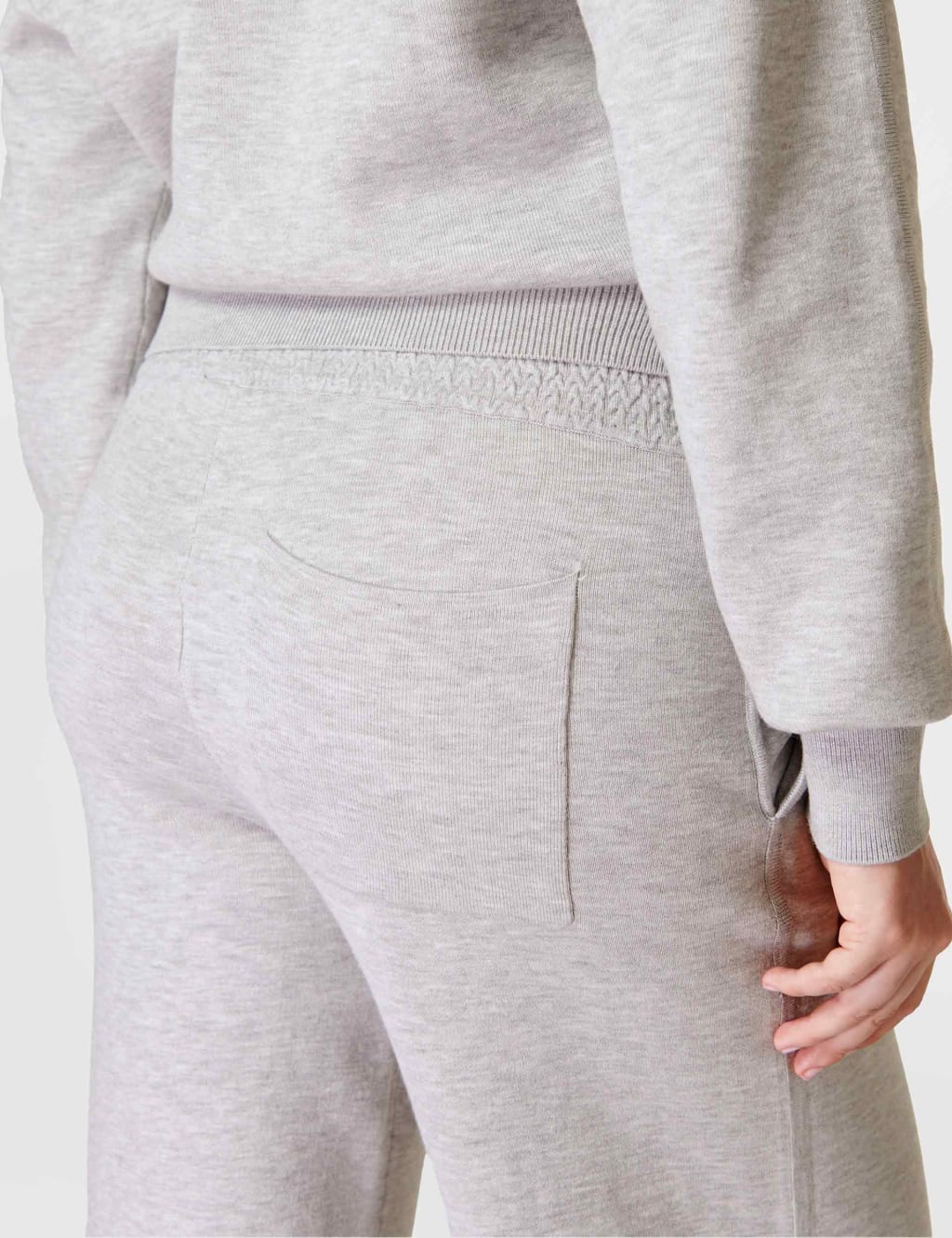 Timeless Cotton Blend Wide Leg Joggers | Sweaty Betty | M&S