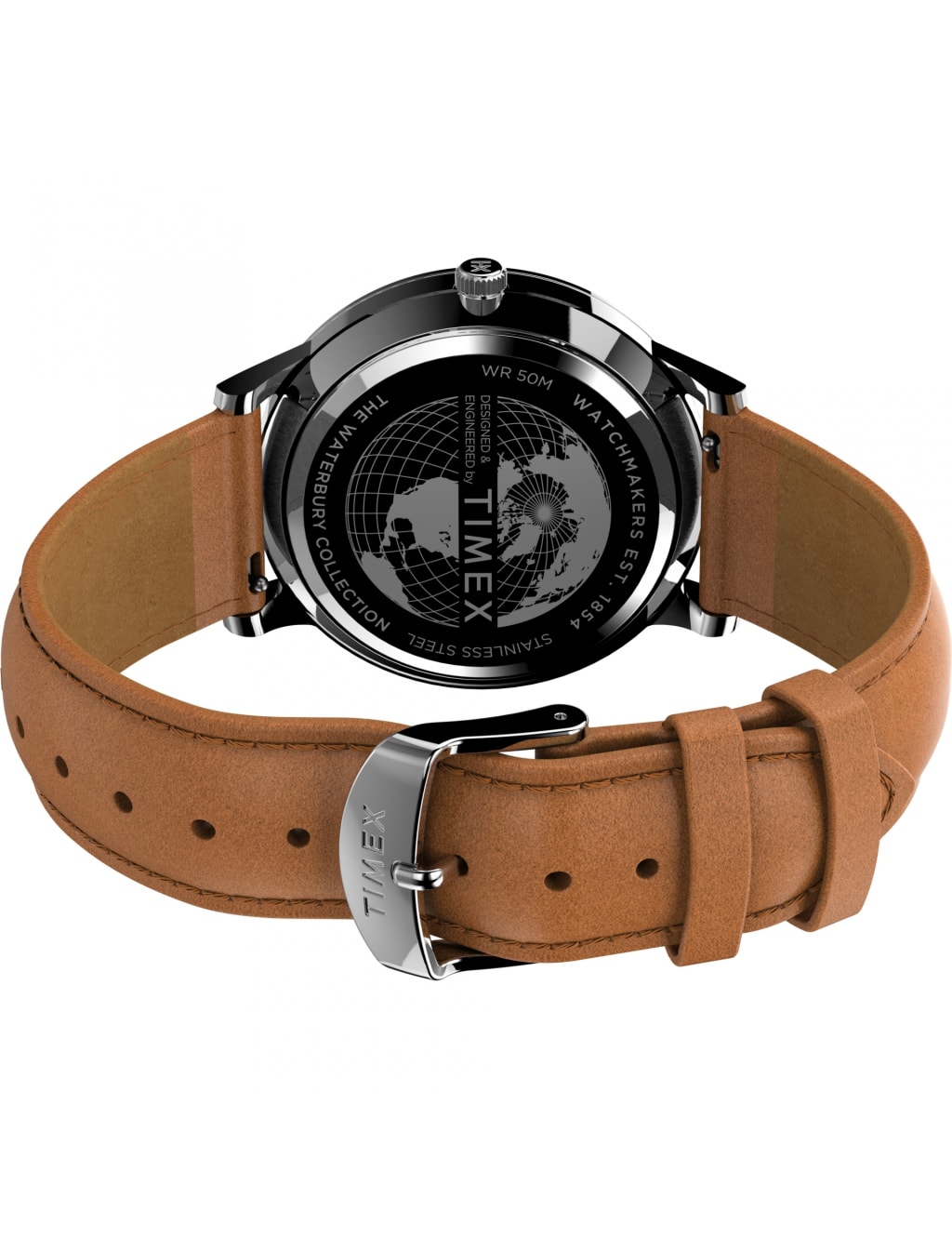 Timex Waterbury Classic Brown Leather Watch | Timex | M&S